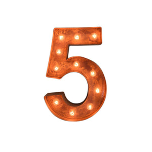 36" Number 5 (Five) Sign Vintage Marquee Lights - Buy Marquee Lights ...