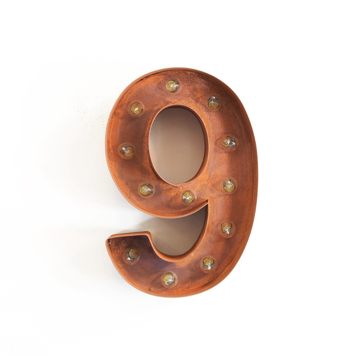 12” Number 9 (Nine) Sign Vintage Marquee Lights - Buy Marquee Lights ...