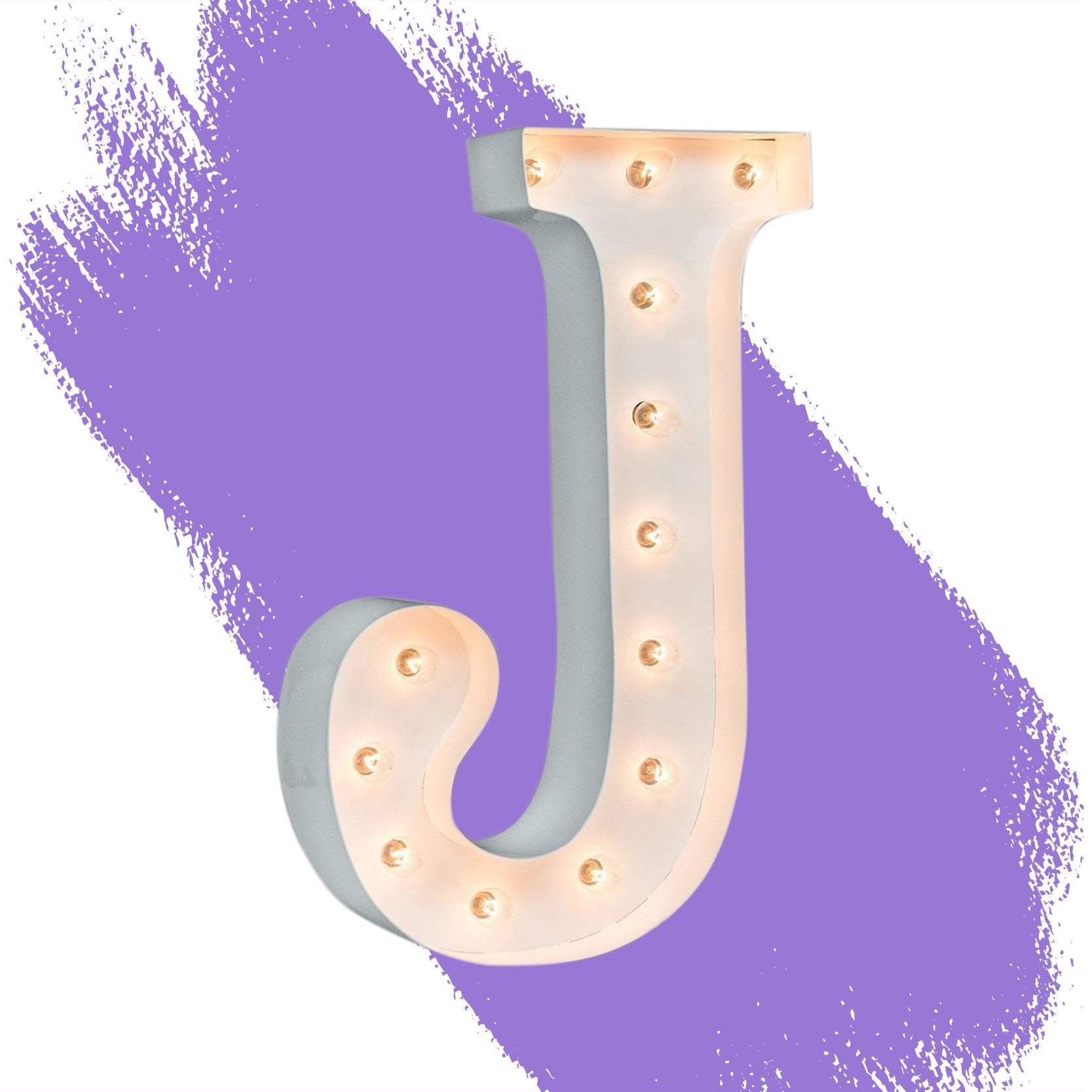 Purple Letter J