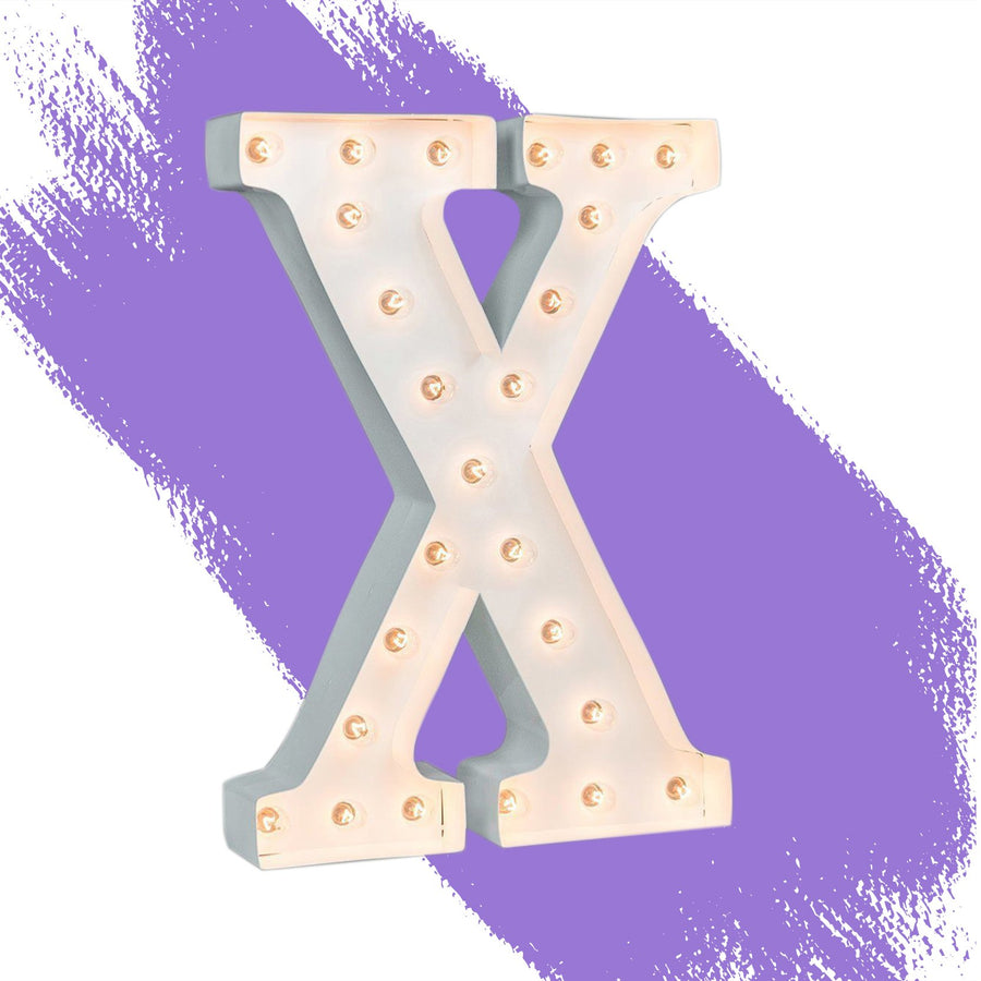 24” Letter X Lighted Vintage Marquee Letters (Rustic) - Buy Marquee ...