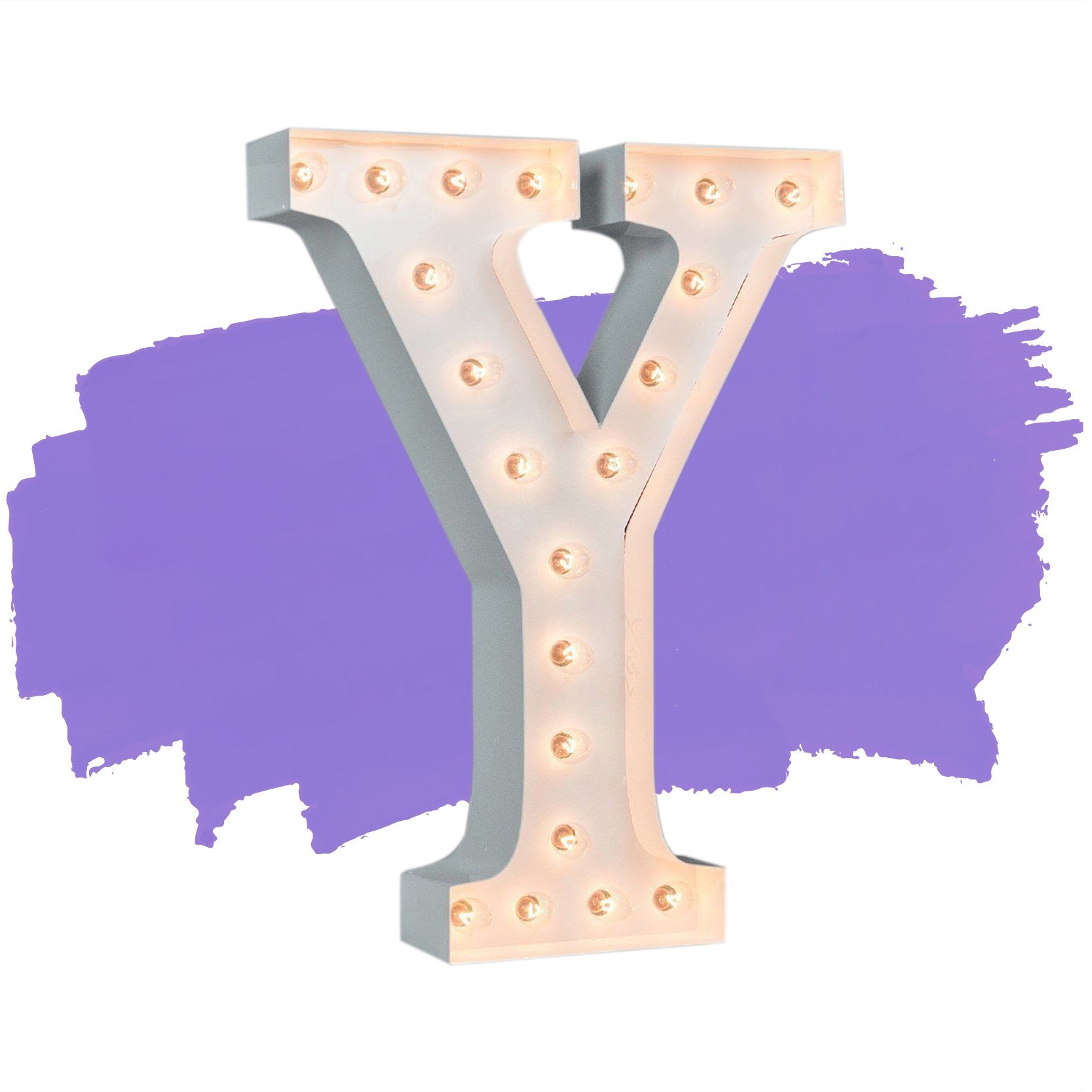 The Letter Y In Purple