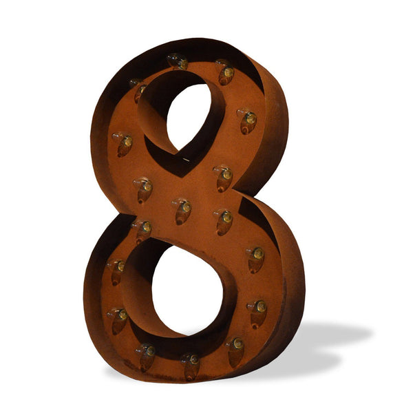24" Number 8 (Eight) Sign Vintage Marquee Lights - Buy Marquee Lights ...