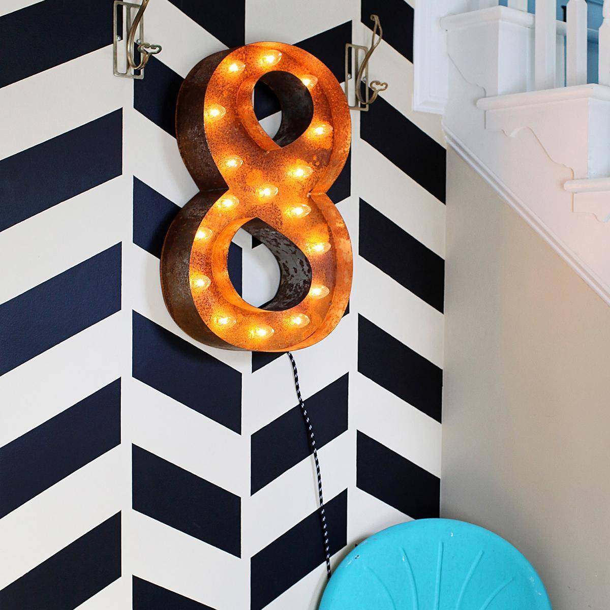 24" Number 8 (Eight) Sign Vintage Marquee Lights - Buy Marquee Lights ...