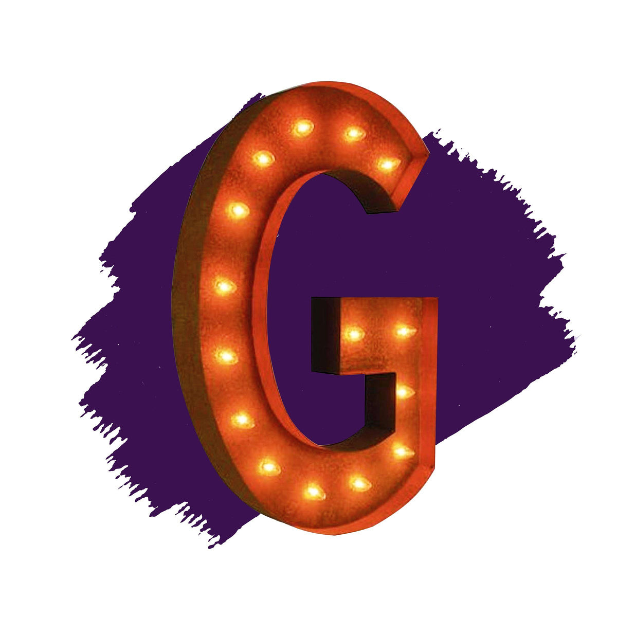 36” Letter G Lighted Vintage Marquee Letters (Rustic) - Buy Marquee ...