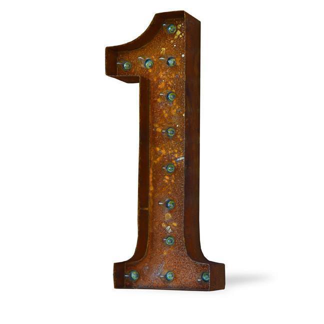 36" Number 1 (One) Sign Vintage Marquee Lights - Buy Marquee Lights ...
