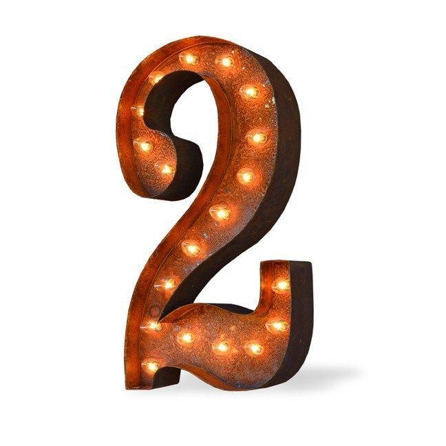 36" Numbers - The Rusty Marquee
