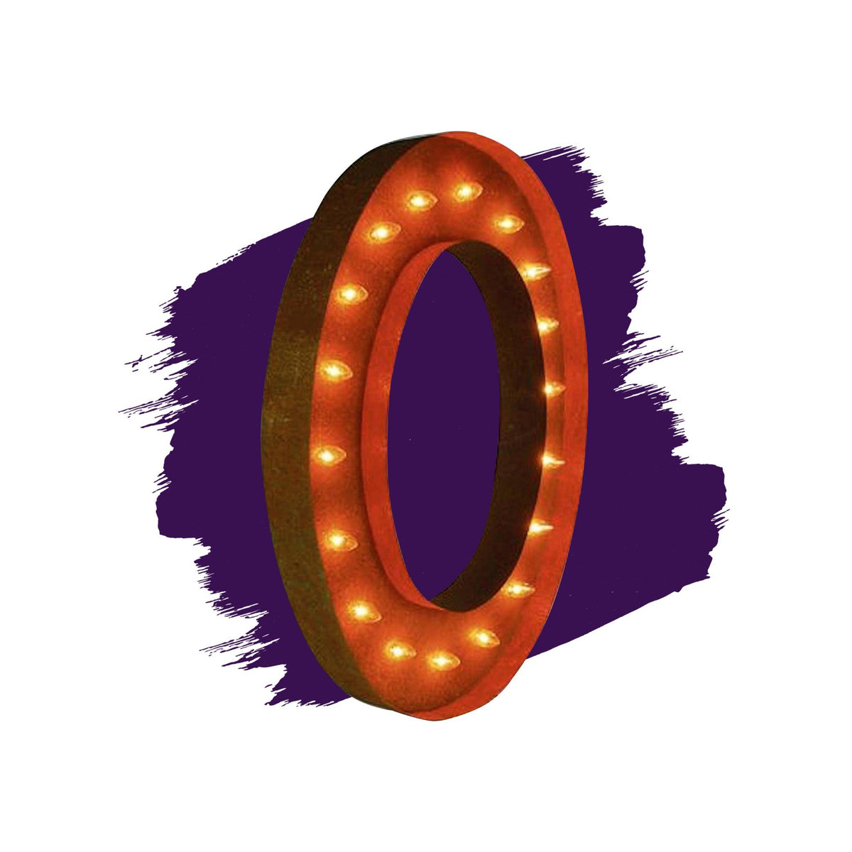 36" Large Rust Letter Lights - The Rusty Marquee